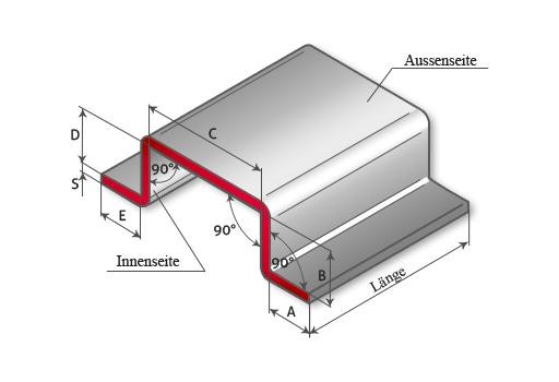 H- Blechprofil | Bleche online und Bleche nach Maß